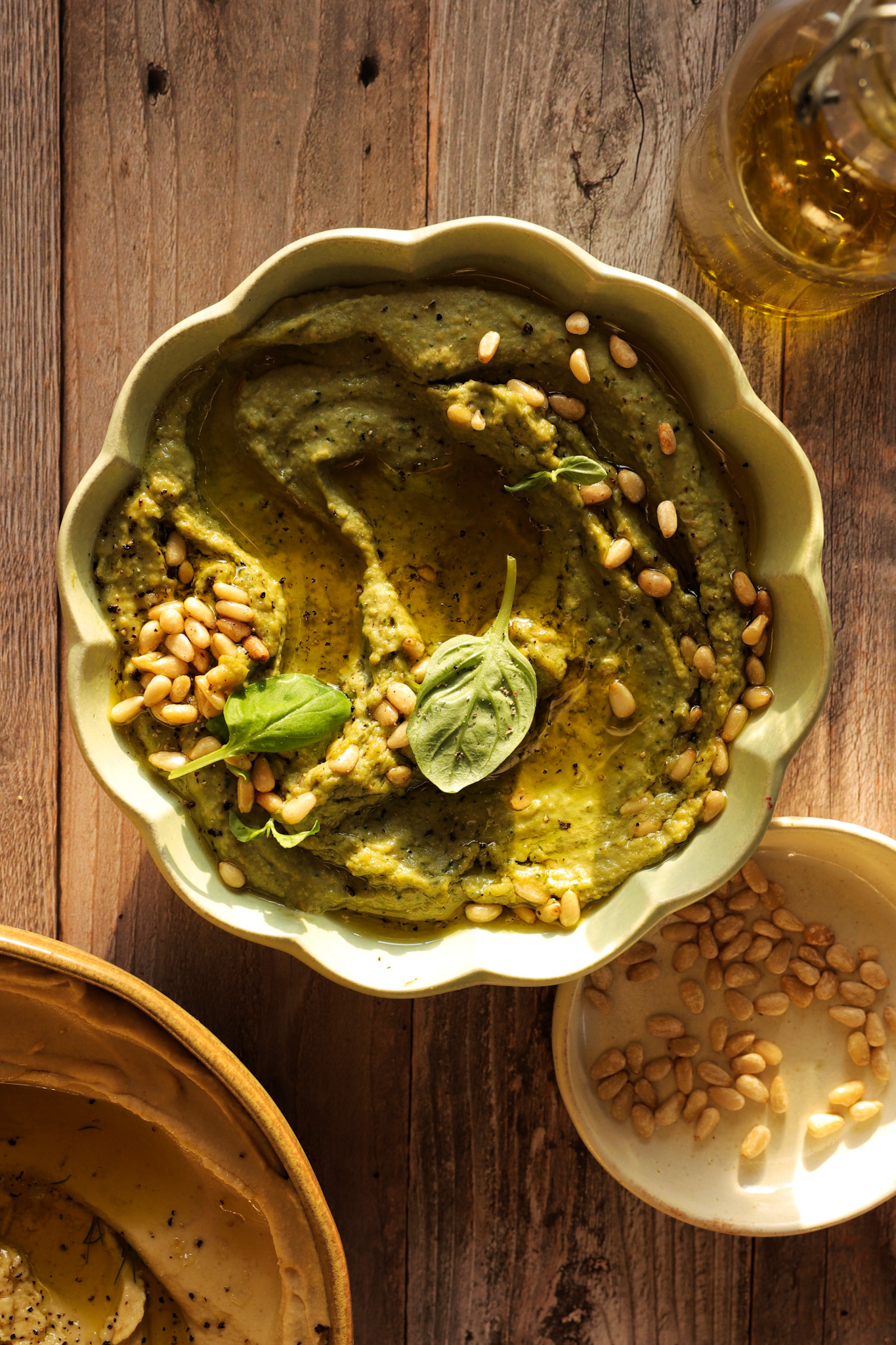 Pesto Hummus - Kayla's Kitch and Fix