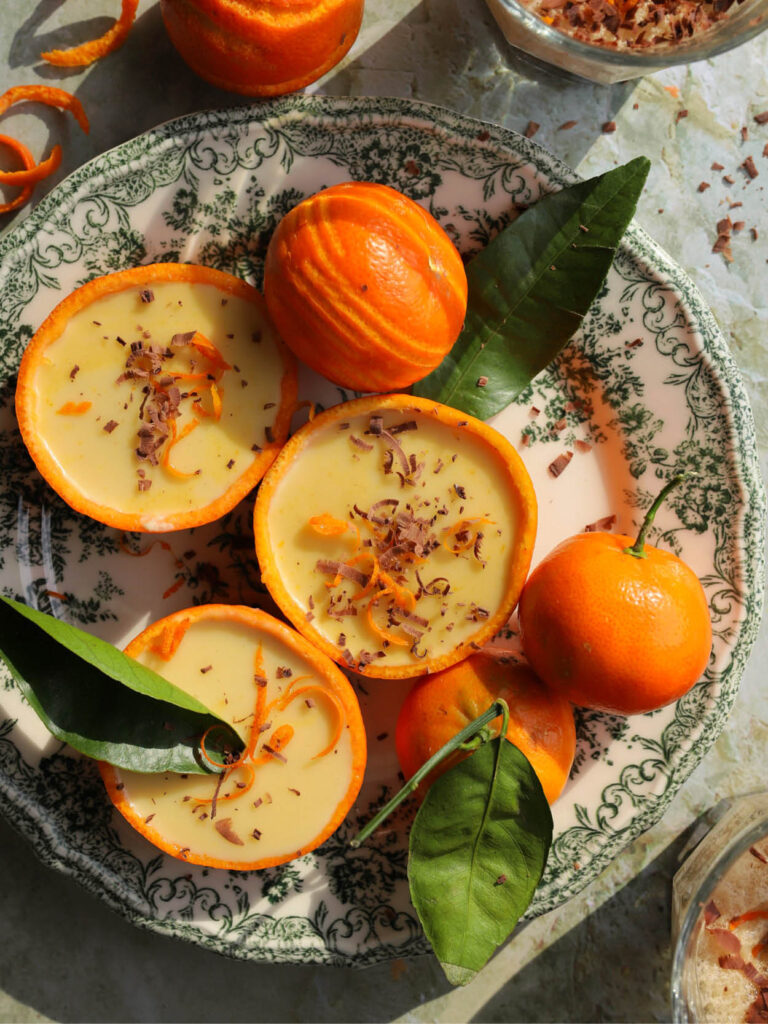 Chocolate Mandarin Posset - Kayla's Kitch and Fix