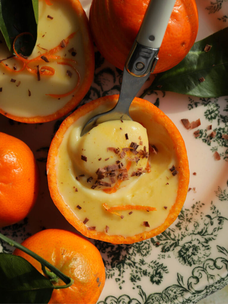 Chocolate Mandarin Posset - Kayla's Kitch and Fix