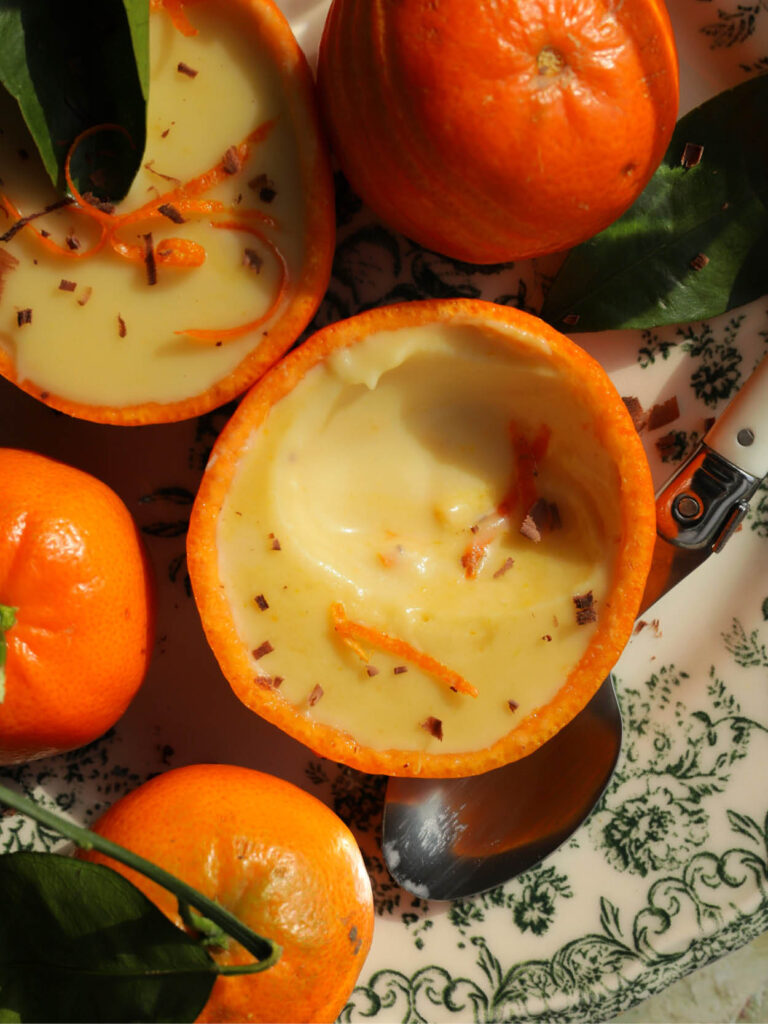 Chocolate Mandarin Posset - Kayla's Kitch and Fix